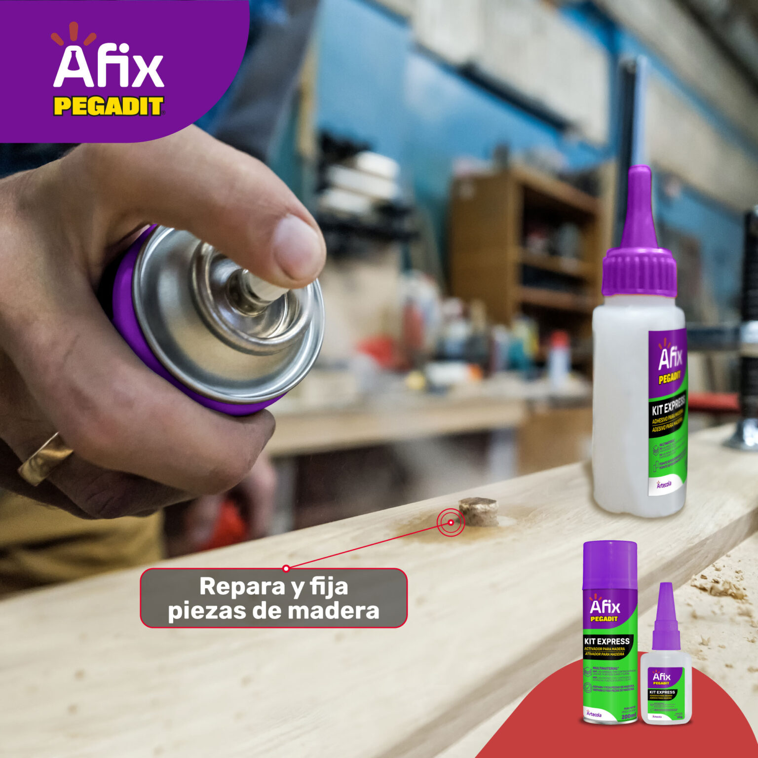 Afix Pegadit Kit Express - Afix - Artecola
