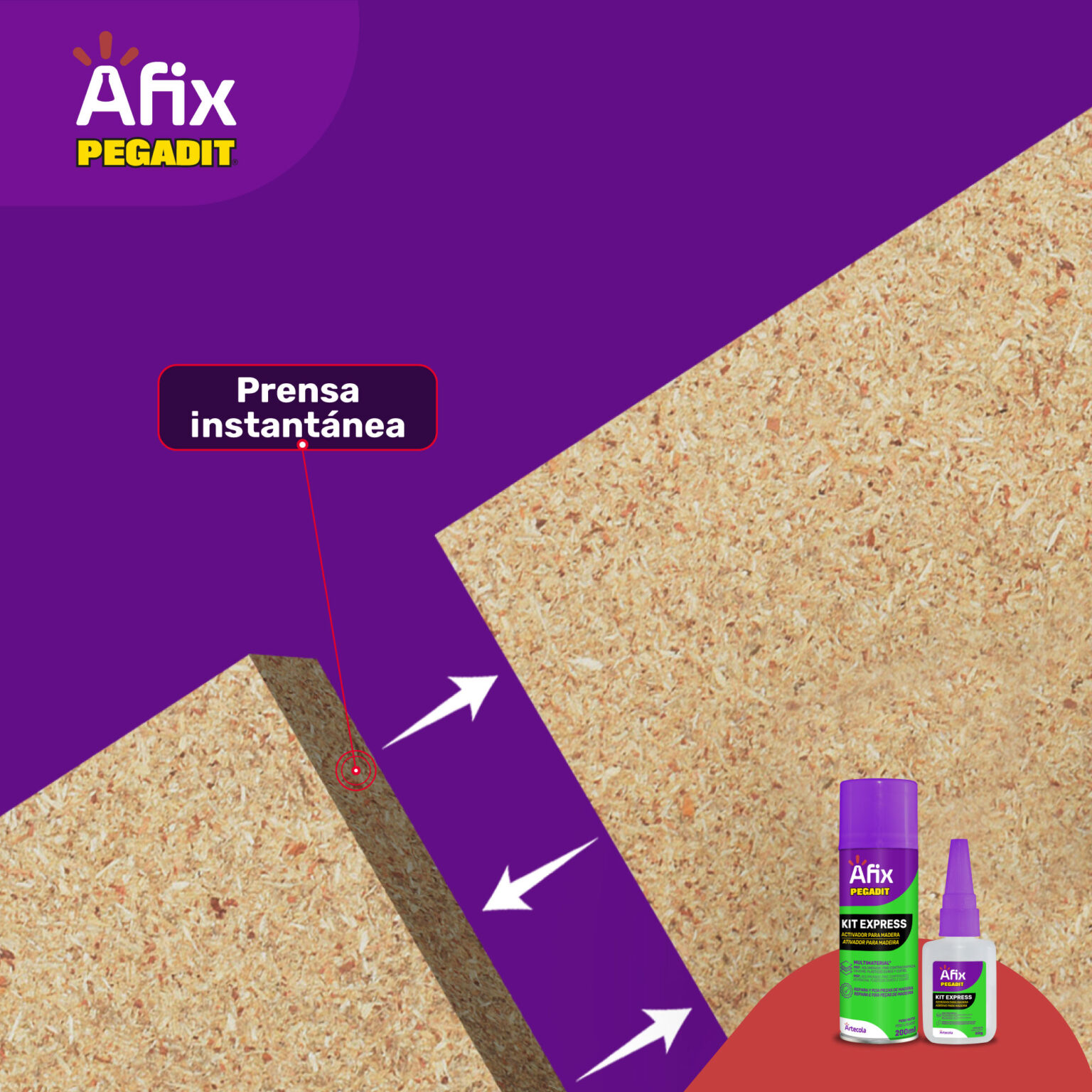Afix Pegadit Kit Express - Afix - Artecola